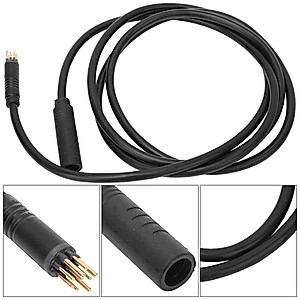 MAGT E-Bike Motor Extension Cable, 9 Pin Front Rear Wheel Motor Female to Male Wire Cable for Electric Bike E-Bike Accessory (1.5pin 1600mm)