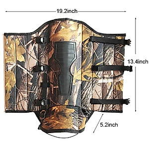 V-CHEETONG Snake Gaiters Anti-bite snake guards Lower Leg Armor Water Proof Comfortable Protection Gear for Hunting Hiking Outdoors Survival Kit Suitable for Men and Women (Classic Camouflage)