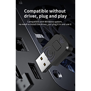 VANJUNN USB Dongle Adapter for Gamepad PS5 PS4 Xbox One S and Nitnendo Switch Pro PC Controller Adapter