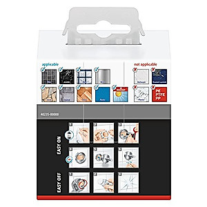 tesa EKKRO Bathroom Hook - No Drill Chromed Metal Self-Adhesive Hook for The Bathroom in Round Design - Stainless - Waterproof - Includes Removable Glue Solution