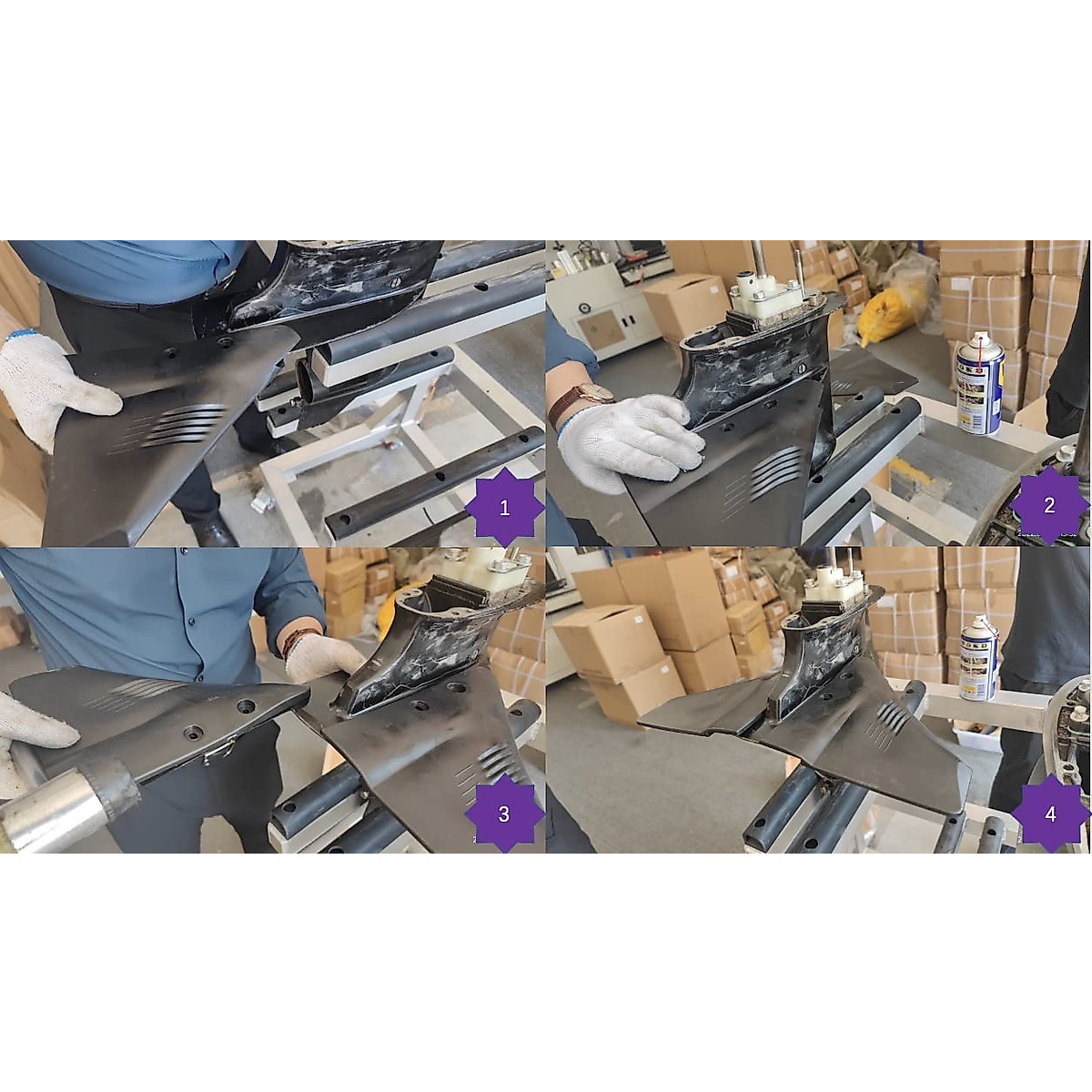 HS001 Dorsal-Fin Style Hydrofoil Stabilizer For outboard Motors Drive 5-150hp With Durable UV-Resistant Molded Black Plastic Material wings and SS316 Bolts ;