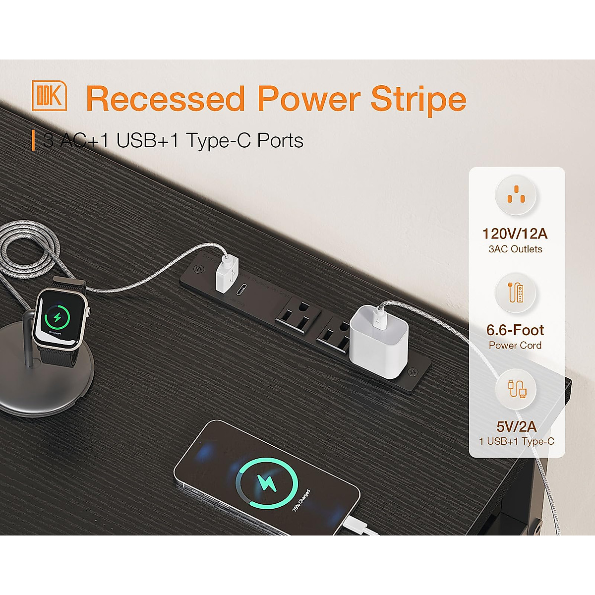 ODK Dresser with Charging Station, 57-Inch Long Dresser for Bedroom, Large Dresser TV Stand with 13 Storage Drawers, Fabric Dresser Chest of Drawers, Black