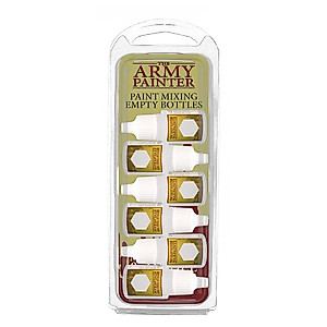 The Army Painter Paint Mixing Empty Dropper Bottles-12 ml, Pack of 6 Bottles with Dropper-Plastic Dropper Bottles for Acrylic Paint-Empty Plastic Bottle with Dropper Top- Small Applicator Paint Bottle