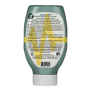 Granite CPR Cleaner & Polish Can Be Used Daily On Granite, Marble, Quartz & Corian. Leaves A Gorgeous Streak-Free Shine & Silky Smooth Finish. Cleans & Polishes All Stone Countertops In One Easy Step.
