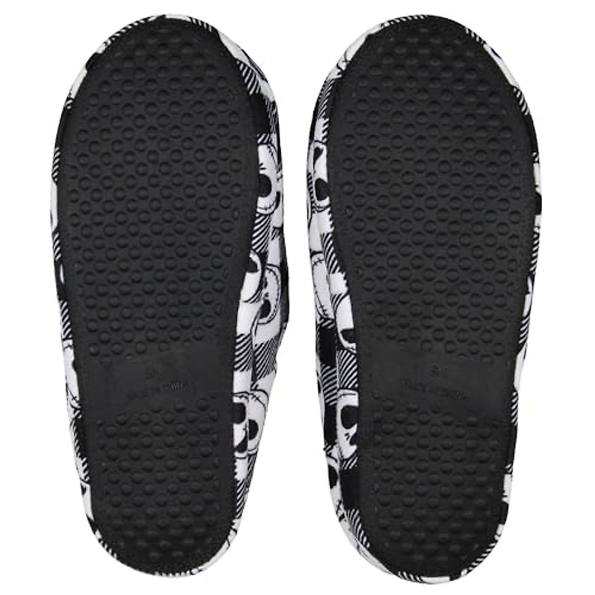 Disney Nightmare Before Christmas Jack Skellington Fleece Lined Foam Slippers For Men Women, House Slippers for Indoors and Outdoor (Large/X-Large)