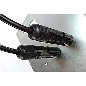 TEMCo 30A Solar Panel PV Cable Direct Box Connector Screw (2 Pair M/F)