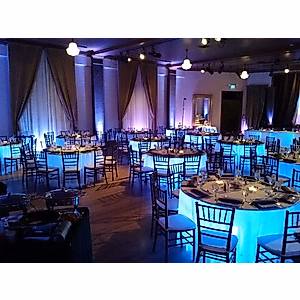 ARDUX 4 PCS Under Table LED Lights for Party - Rechargable 8 LEDs Uplighting with Remote for Cocktail Birthday Centerpiece Holiday Event Indoor Outdoor