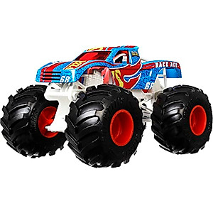 Hot Wheels Monster Trucks Oversized Race Ace 1:24 Scale Die-Cast Toy Truck