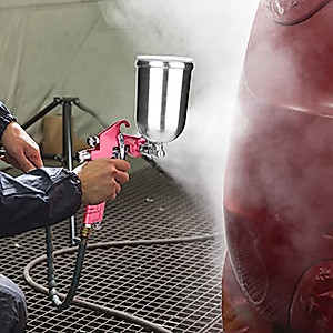 ENDOZER HVLP Spray Gun for Spraying Oil-Based or Latex Paints with 1.5mm Nozzles, 400CC (13.5 oz.)