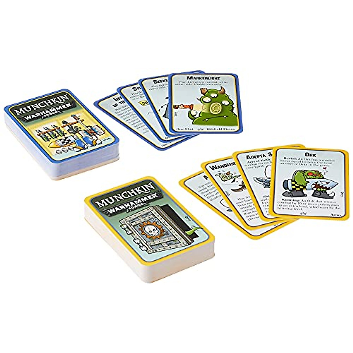 Steve Jackson Games Munchkin Warhammer 40,000: Faith and Firepower Card Game (Expansion) | 112 Cards | Family Game | Fantasy Adventure RPG | Ages 10+ | 3-6 Players | Avg Play Time 120 Min