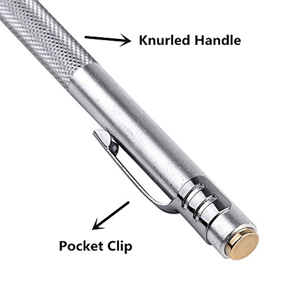 IMT Tungsten Carbide Tip Scriber 2 Pack, Aluminium Etching Engraving Pen with Clip and Magnet for Glass/Ceramics/Metal Sheet, Extra 2 Free Replacement Marking Tip