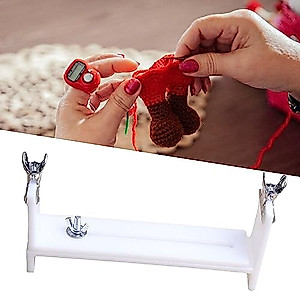 FECCY Jig Bracelet Maker, Bracelet Jig with Clips, U Shape Wristband Maker Acrylic, Hand Knitting Control Simple Operation for Bracelet Making DIY Bracelet Tool (Acrylic)