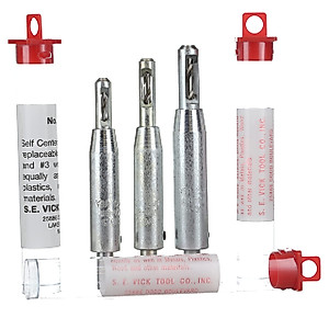 S.E. Vick 3-Piece Set Vix-Bits Self-Centering Drill Bits #3, #5, #9