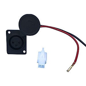 LGEGE XLR Charging Port Socket Compatible with Motorcycle,Electric Scooter, Accessories for Razor Dirt Rocket MX500, MX650 & EcoSmart Metro, EVO 500 800