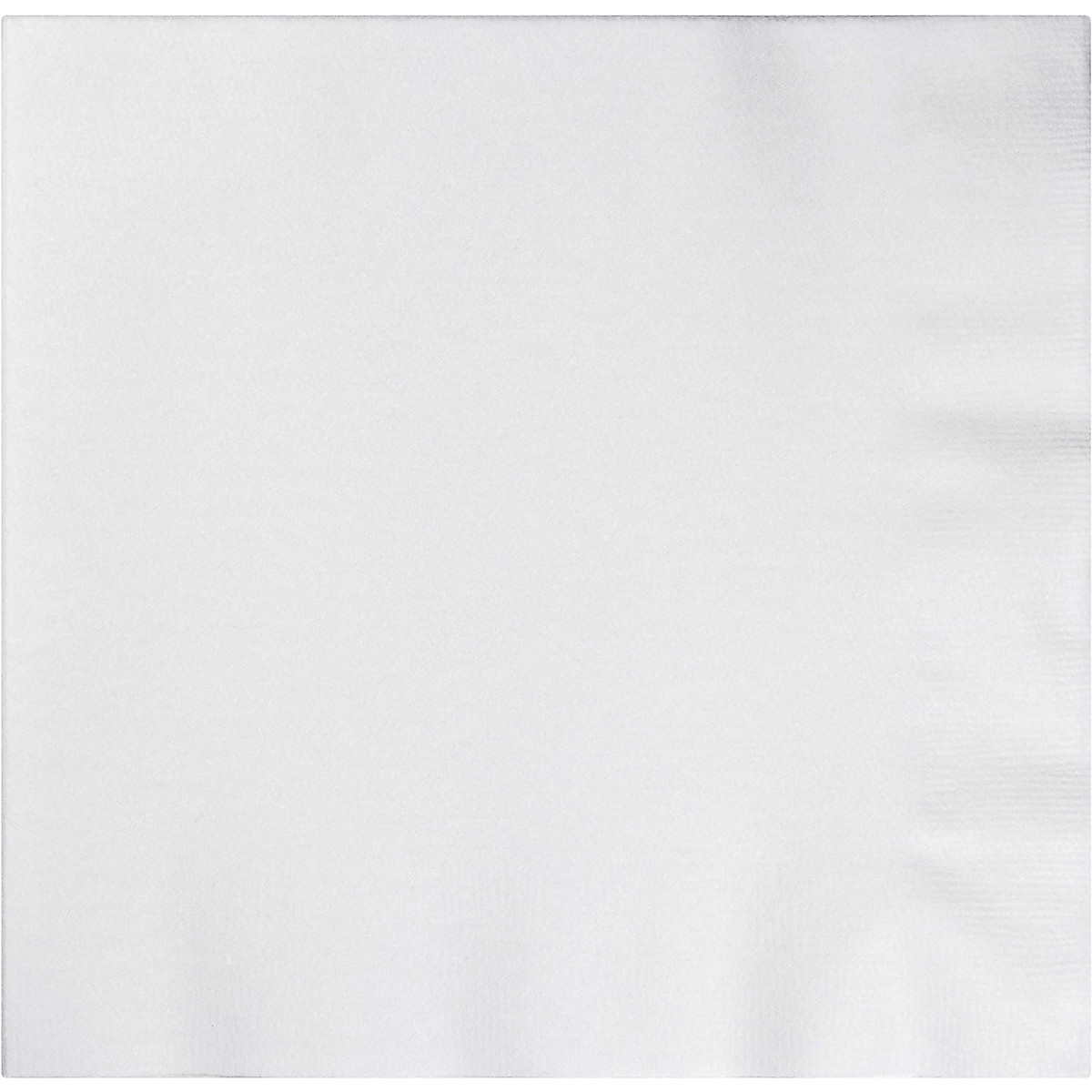 Creative Converting Dinner Napkins, One Size, White