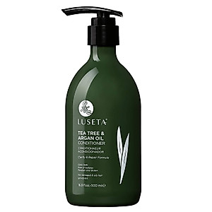 Luseta Tea Tree Oil Conditioner - Natural Anti Dandruff Treatment for Dry and Damaged Hair, Sulfate Free & Safe for Color Treated Hair 16.9oz