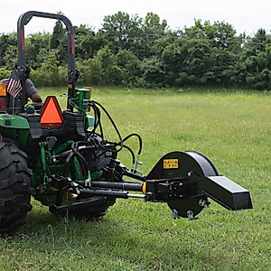 Titan Attachments 3 Point Pro Series PTO-Driven Stump Grinder, Stump Grinder Machine for Cat 1 and 2 Tractors with 20-60 HP, Carbide Steel Teeth, 950 RPM, Tree Stump Grinder