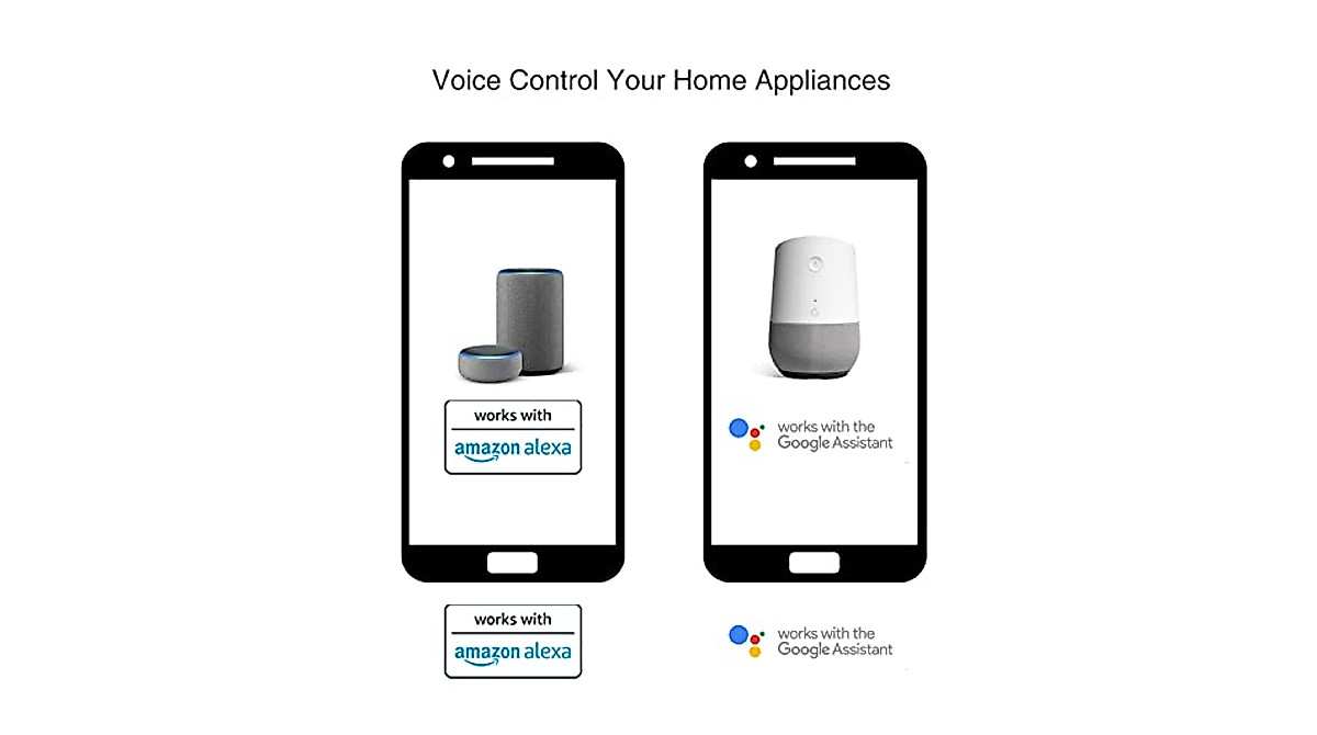 WISEBOT Alexa Smart Plugs 4-Pack | Space-Saving Design