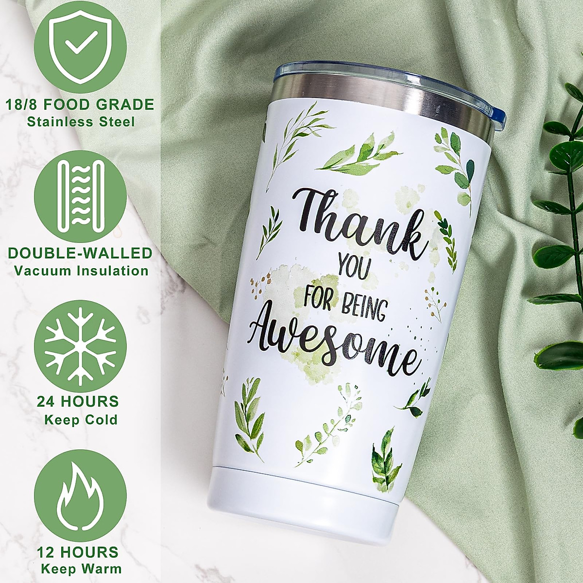 Thank You Gifts for Women, Appreciation Gifts Baskets for Coworkers Employee, Best Thank You Gift Box Set for Teacher, Friends, Boss, Volunteer, Nurse, Appreciate Gratitude Farewell Going Away Gifts