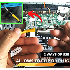 Safe ESD Anti Static Wrist Strap Band Long Earthing Wristband Grounding Bracelet for ESD Mat Computer PC Building Electronics Repair Ground wire cord with Metal Alligator Clip By DREMINOVA