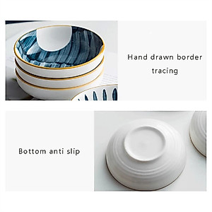 TRESORS Appetizer Plates Snack Bowls Round Soy Sauce Bowl Ceramic Bowl Dipping Bowl Suitable For Side Dishes Dessert Dessert Dipping Bowl Salad Plates Dinner Plates