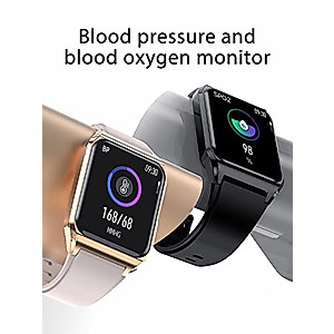 Smart Watches for Men Bluetooth Call Dial Heart Rate/Blood Pressure/Blood Oxygen Monitor Smartwatch Fitness Watch with Step Counter Activity Tracker for Calories Compatible with Android iOS Phone