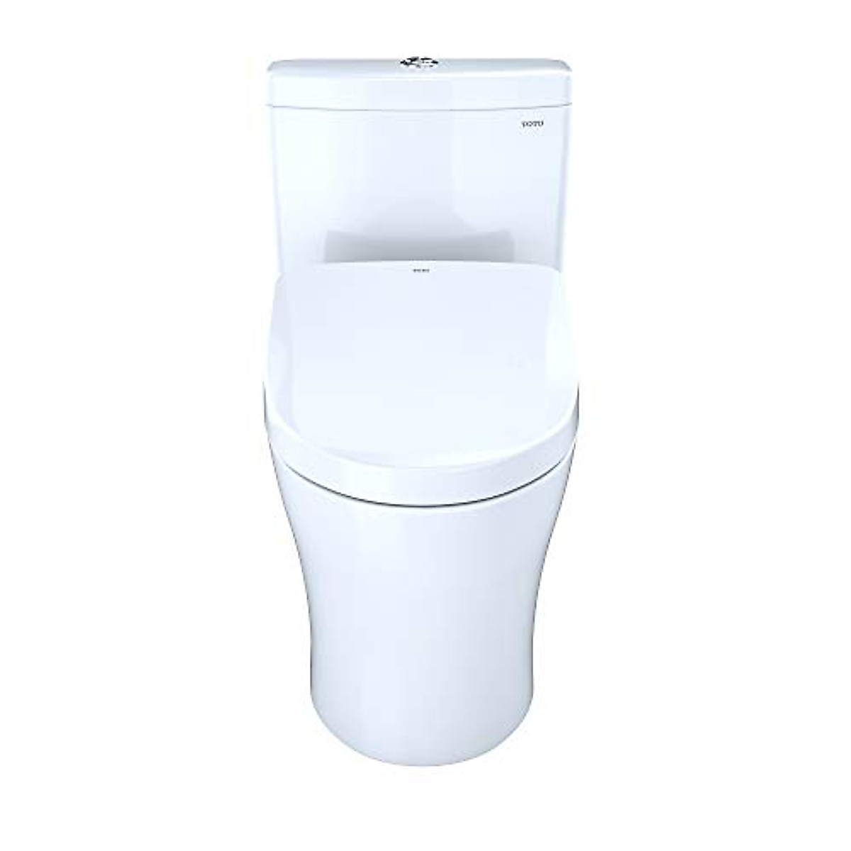 TOTO MW4463046CEMG#01 WASHLET+ Aquia IV Two-Piece Elongated Dual Flush 1.28 and 0.8 GPF Toilet with S500e Electric Bidet Seat, Cotton White