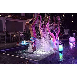 JBL Pulse 4 - Waterproof Portable Wireless Bluetooth Speaker with Light Show, Includes LED Flashlight Key Chain Bonus - Black