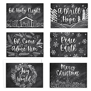 24 Black & White Religious Christmas Cards Boxed With Envelopes, 25 Holiday Party Invitations, Christmas Invite, 50 Holiday Greeting Cards, Blank Winter Postcard Set, Merry Christmas Cards