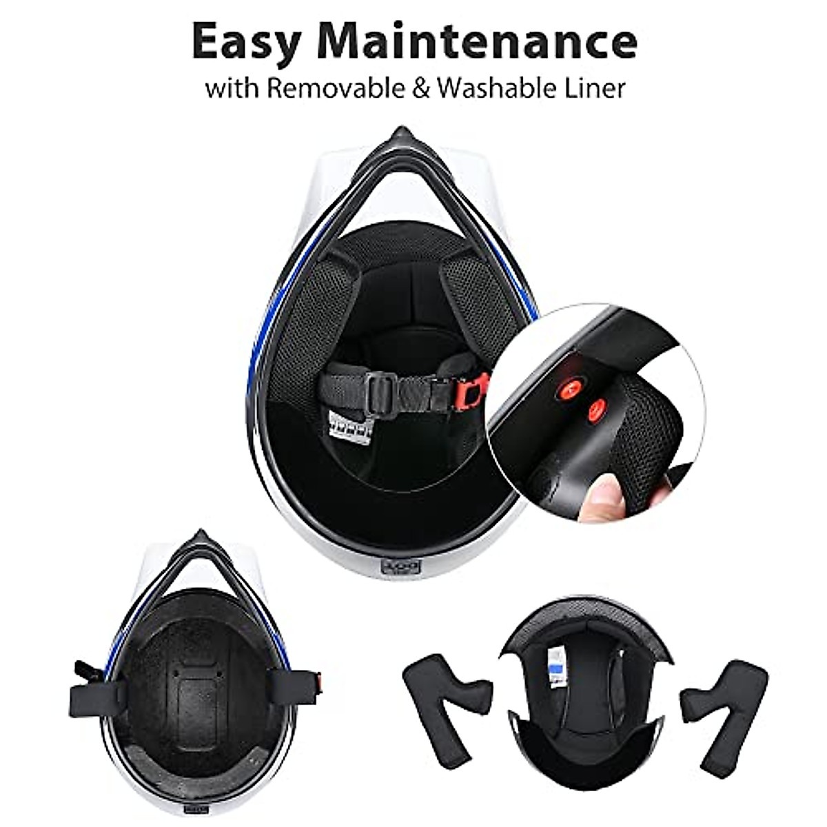 AHR Youth & Kids Motocross Helmet DOT Full Face Offroad Dirt Bike Helmet for Motorcycle, ATV and Mountain Bike, Model H-VEN12