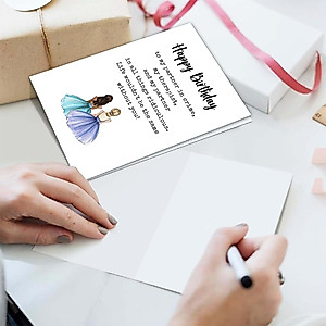 Qiyepbro Best Friend Birthday Card, Birthday Card for Bestie, Friendship Birthday Card, Bestie Thank You, Funny Birthday Cards for Women Friends