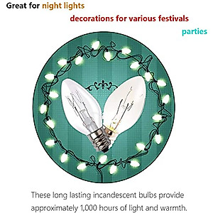 Scentsy Bulb,10 Pack Wax Warmer Light Bulbs 15W,Replacement Bulbs for Himalayan Salt Lamps & Baskets, Chandeliers, Scentsy & Wax Warmers, Night Lights -15W,E12 Bulbs