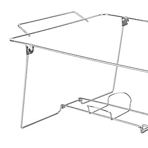Gdrasuya10 12 Pack Buffet Stand Wire Racks, Foldable Chafing Wire Chafing Wire Rack Full Size Buffet Wire Frame Kit for Dish Serving Trays for Home Party, Restaurant, Event Catering Supplies