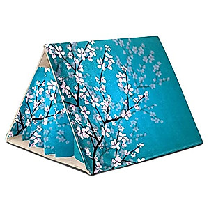 enheng Small Pet Hideout Japanese Sakura Flowers Hamster House Guinea Pig Playhouse for Dwarf Rabbits Hedgehogs Chinchillas