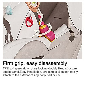 Baby Toys Musical Crib Mobile Bed Bell Holder Arm Bracket for Girls Boys, Rattles, Comfort Toys for Newborn Infant Boys Girls Toddlers The Claw Part can be Adjusted Width-DIY Toy Decoration