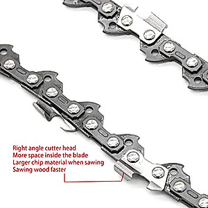 16 inch Chainsaw Chain,3/8 LP .050 Inch 56 Drive Links,compatible fits for Craftsman,Echo,Homelite,Poulan,Remington（Pack of 2）