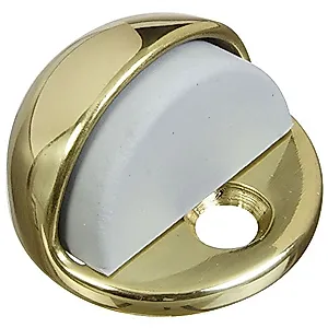 National Hardware N198-077 V1936 Floor Door Stop in Solid Brass