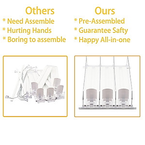 FOEJCHD Assembly-Free Drink Organizer for Fridge,Soda Can Organizer for Refrigerator with Pusher Glide - Holds up to 15 Cans