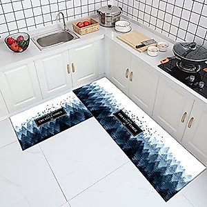 OPLJ Cartoon Plant Floor mats Home Living Room Bedroom Decorative mats Non-Slip Washable Carpet Door mats A2 40x60cm+40x120cm