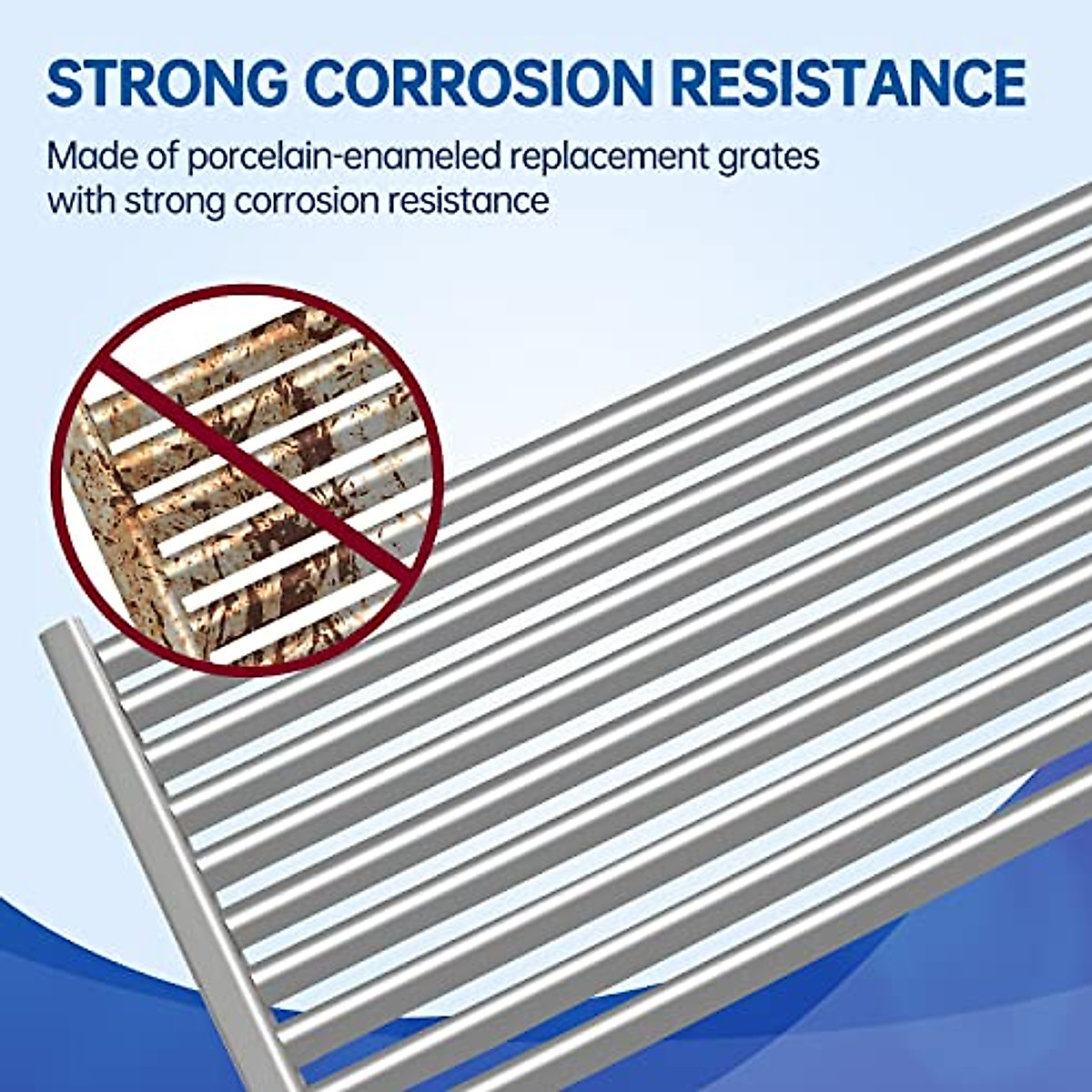 Grill Grate 19 1/16 Inch Stainless Steel Cooking Grid Grates Part Replacement for Brinkmann 810-1750-S, 810-1751-S, 810-3752-F, 810-6570-F, 810-3551-0, Brinkmann 810- Gas Grill Models, 3-Pack