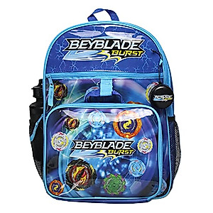 INTIMO Beyblade Burst TV Show Tossed Print 5 PC Backpack Lunchbox Waterbottle Icepack