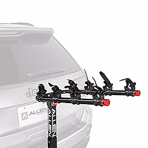 Allen Sports Deluxe 4-Bike Hitch Mount Rack (2-Inch Receiver) , Black