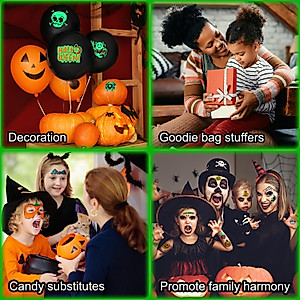 Luminous Halloween Temporary Tattoos for kids, Glow in Dark Tattoos Halloween Party Favors Individually Wrapped Sheets, Birthday Party Decorations Supplies, Halloween Gifts Goodie Bag Fillers