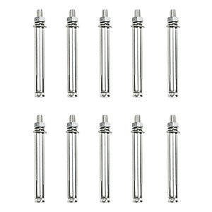 Dahszhi 10Pcs Stainless Steel M8x100mm Hex Nut Sleeve Hammer Drive Anchor Expansion Bolt Fastener