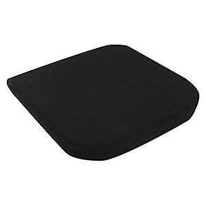 Alera ALECGC511 16.5 in. x 15.75 in. x 2.75 in. Cooling Gel Memory Foam Seat Cushion with Non-Slip Cover - Black