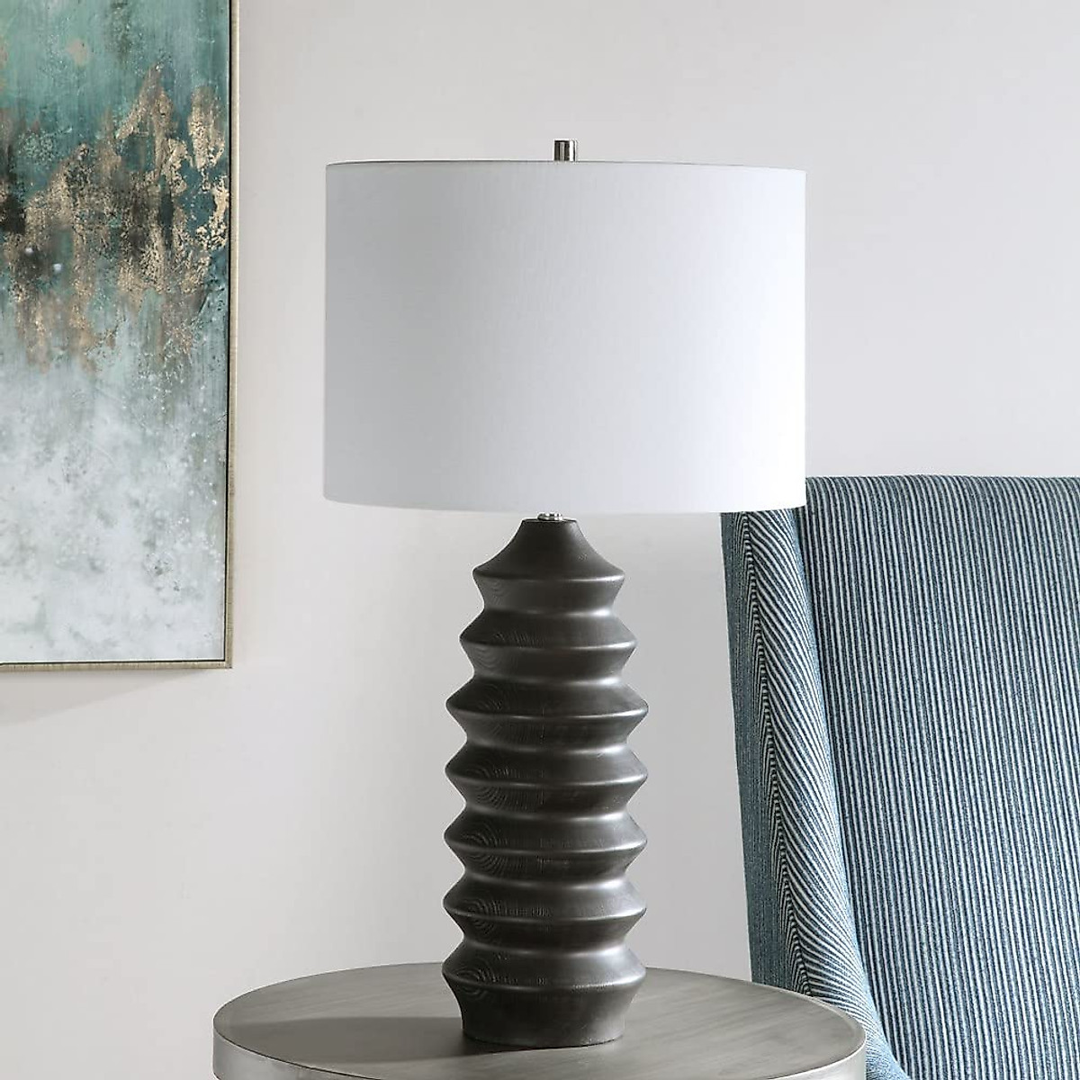 Uttermost Mendocino - 1 Light Modern Table Lamp - 16 inches Wide by 16 inches deep