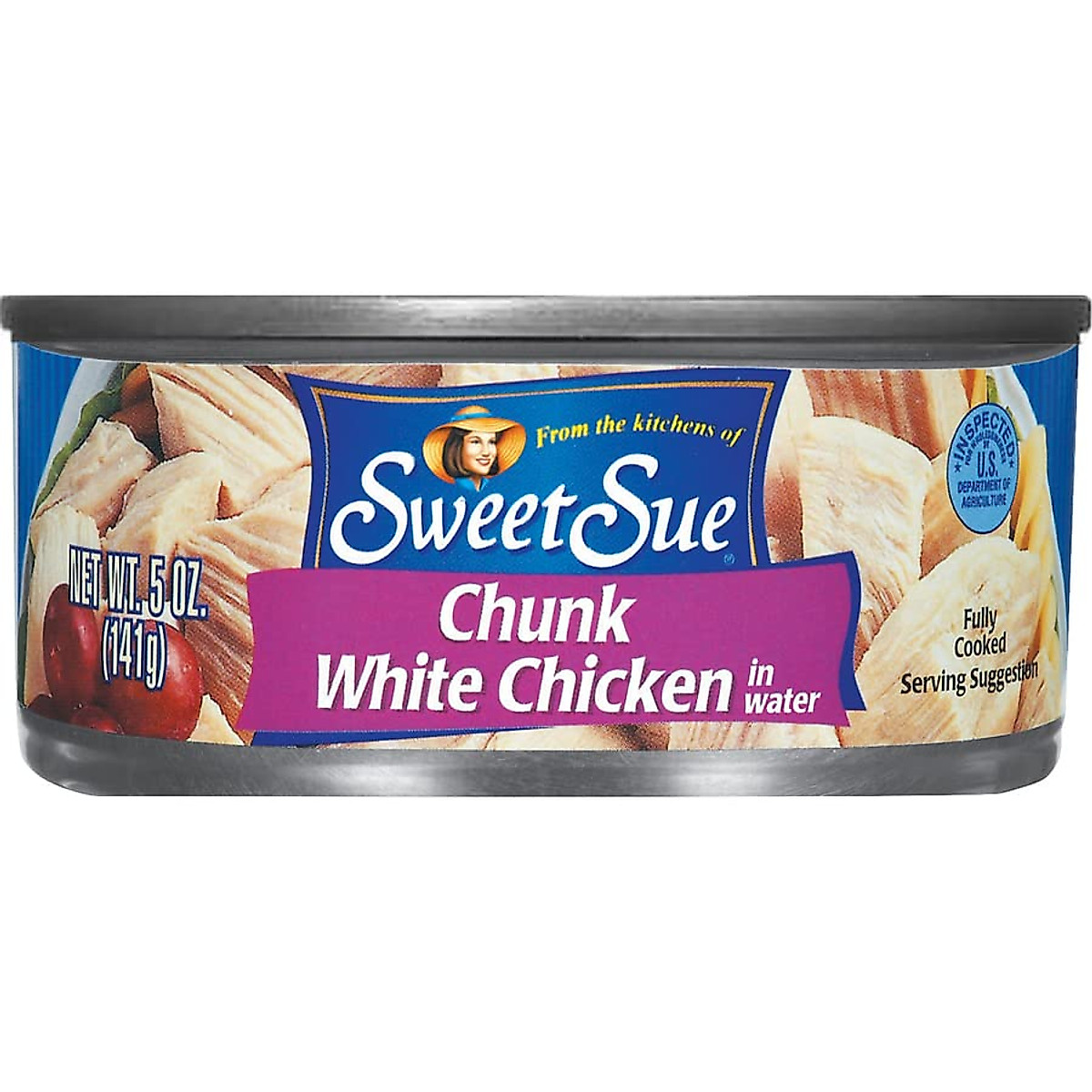 Sweet Sue Chunk White Chicken in Water, 5 oz Can (Pack of 24) - 11g Protein per Serving - Gluten Free, Keto Friendly - Great for Snack, Lunch or Dinner Recipes