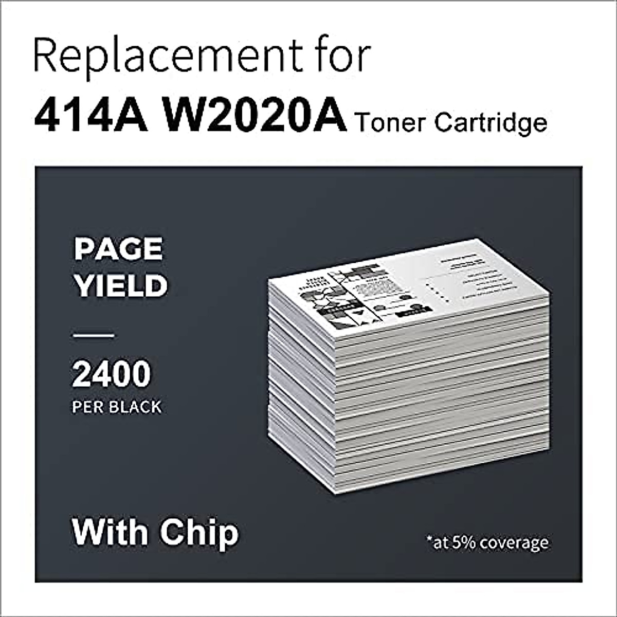 LEMERO UTRUST (with Chip) Remanufactured Toner Cartridge Replacement for HP 414A W2020A use with HP Color Laserjet Pro M454dw M454dn MFP M479fdw M479fdn (Black, 1-Pack)