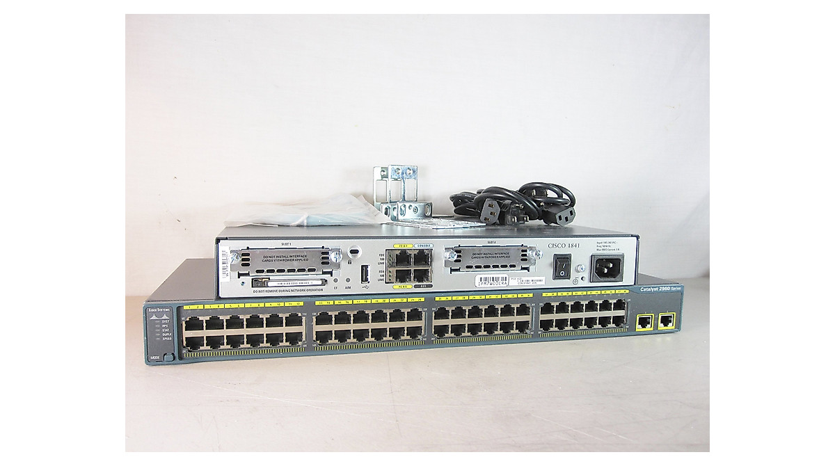 Cisco Systems CCENT CCNA CCNP CCIE Lab Kit WS-C2960-48TT-L Switch 1841 ...