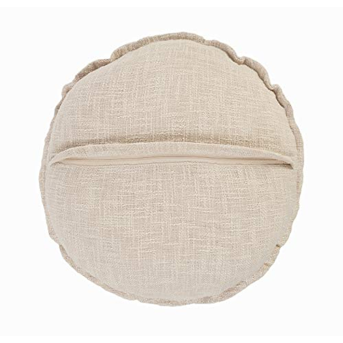 LR Home Solid Birch Round Throw Pillow, 20" x 20"